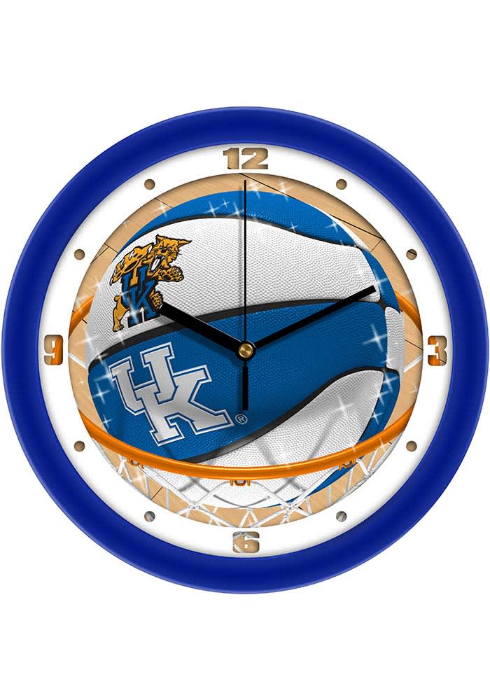 Kentucky Wildcats 11.5 Slam Dunk Wall Clock - BLUE