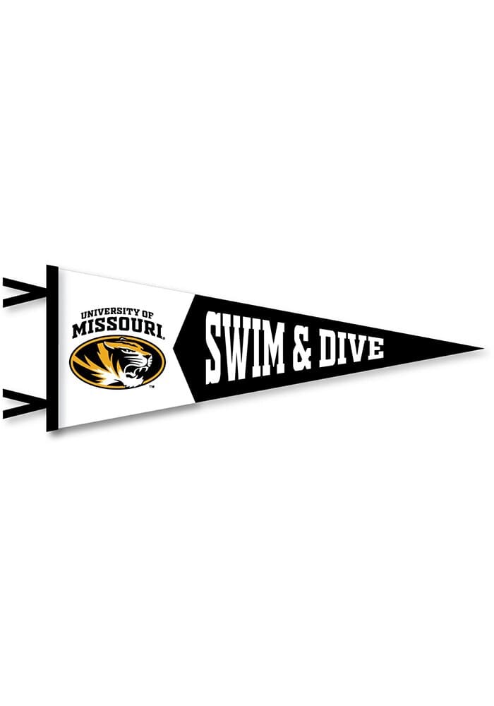 Missouri Tigers Swim and Dive Pennant - YELLOW