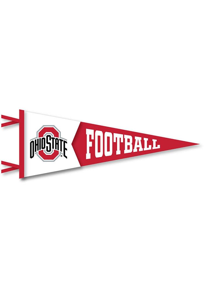 Ohio State Buckeyes Red Football Pennant