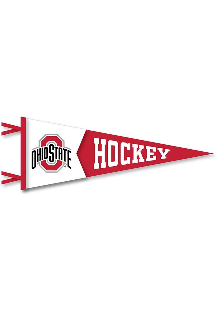 Ohio State Buckeyes Hockey Pennant - Red