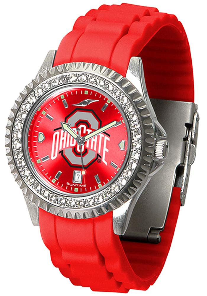 Sparkle Ohio State Buckeyes Womens Watch - SILVER