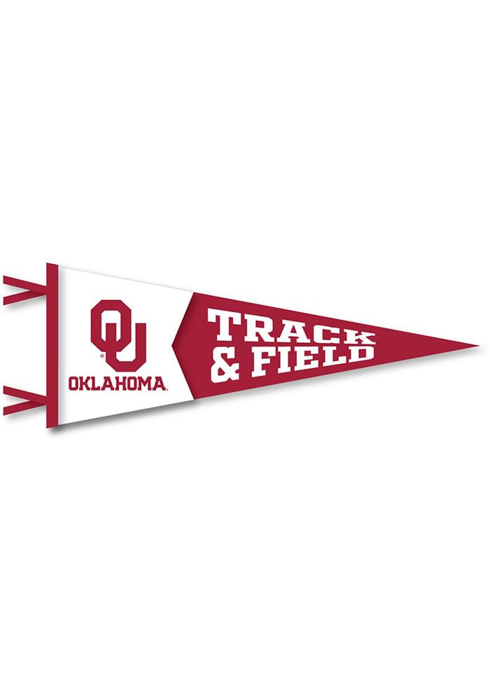 Oklahoma Sooners Track and Field Pennant - RED
