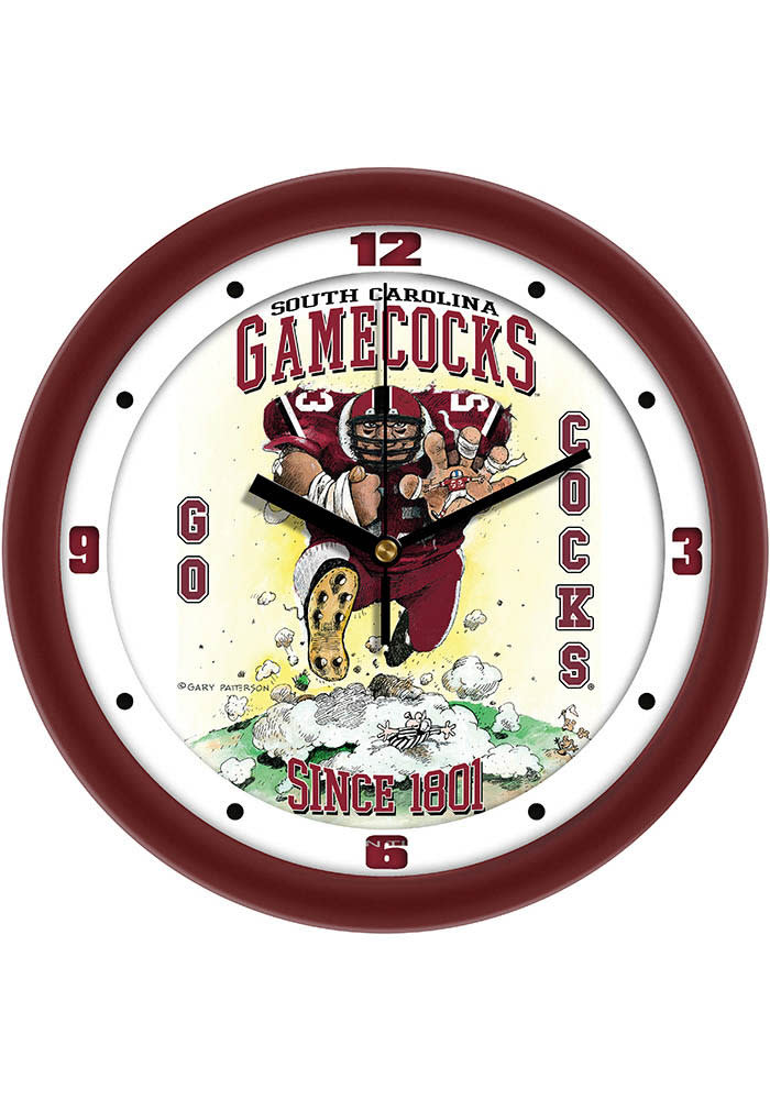 South Carolina Gamecocks 11.5 Steamroller Wall Clock - RED