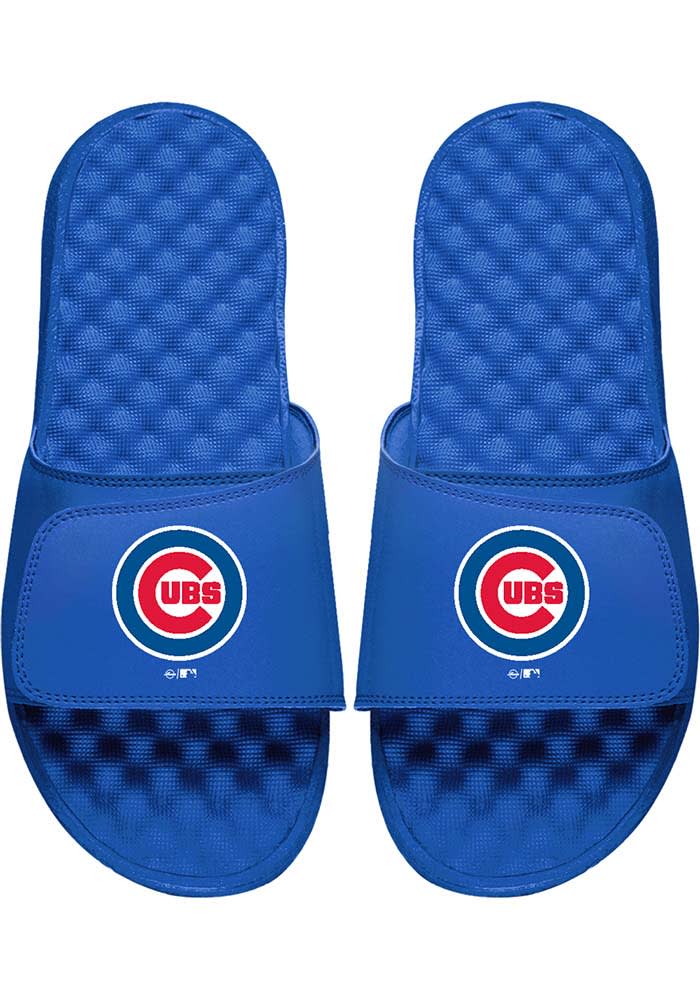 Chicago Cubs Primary Logo Mens Slides - BLUE