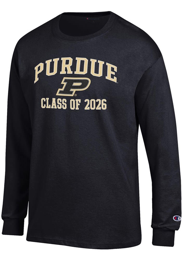Champion Purdue Boilermakers Font Class of 2026 Jersey Long Sleeve T ...