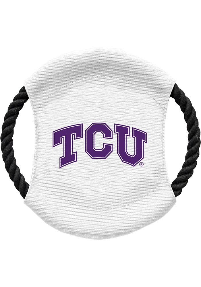 TCU Horned Frogs Flying Disc Pet Toy - WHITE