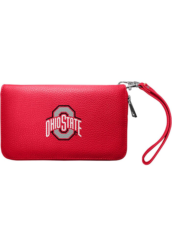 Ohio State Buckeyes Red Pebble Mens Bifold Wallet - 1040185