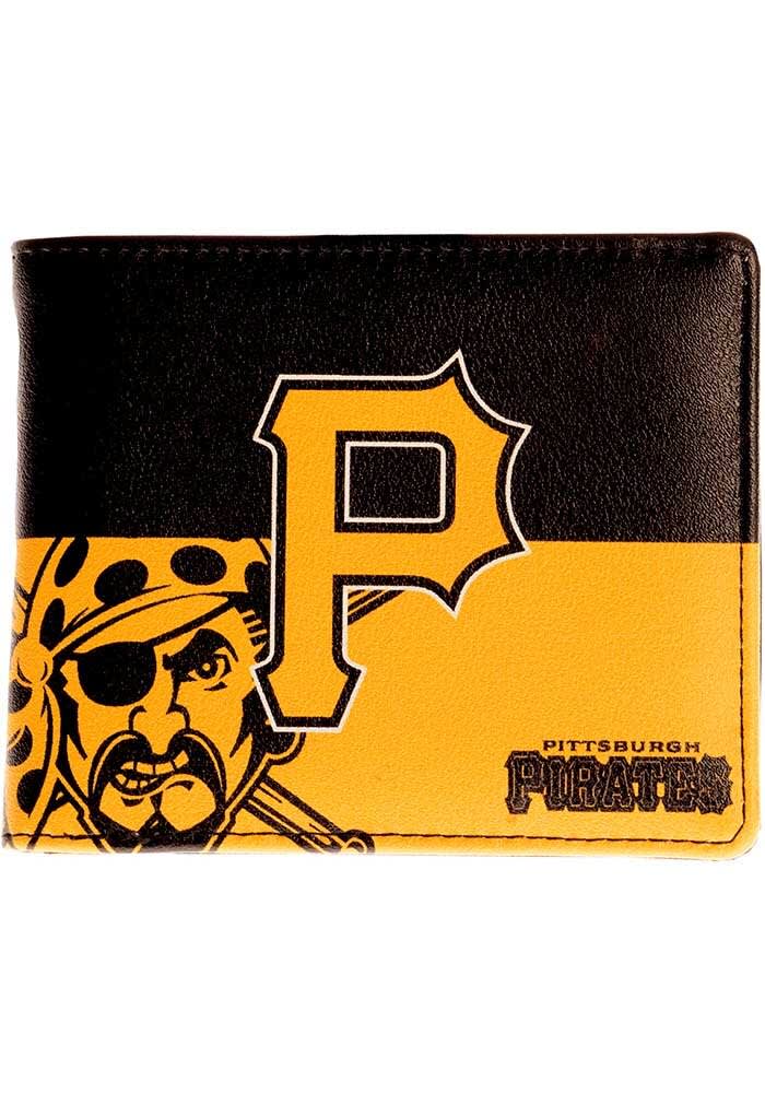 Pittsburgh Pirates BLACK Bifold Mens Bifold Wallet - 1040424