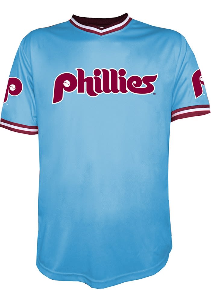 Philadelphia Phillies Mens LIGHT BLUE Coop Sublimated Limited Baseball ...