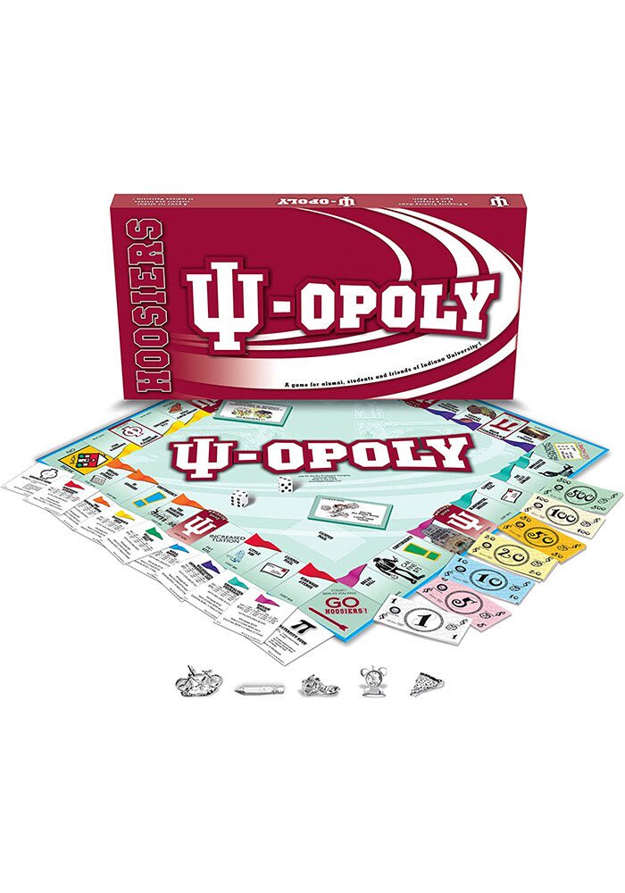 Indiana Hoosiers Toy | Indiana Hoosiers Game Red Opoly - 1090042