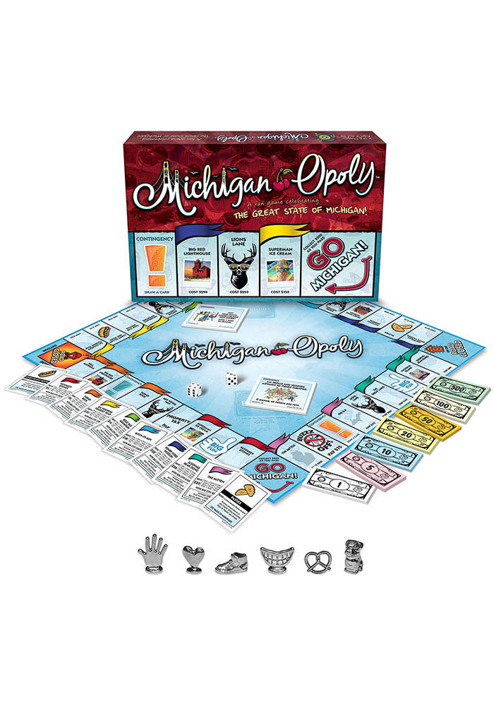 Michigan Toy | Michigan Game Red Monopoly - 1090065