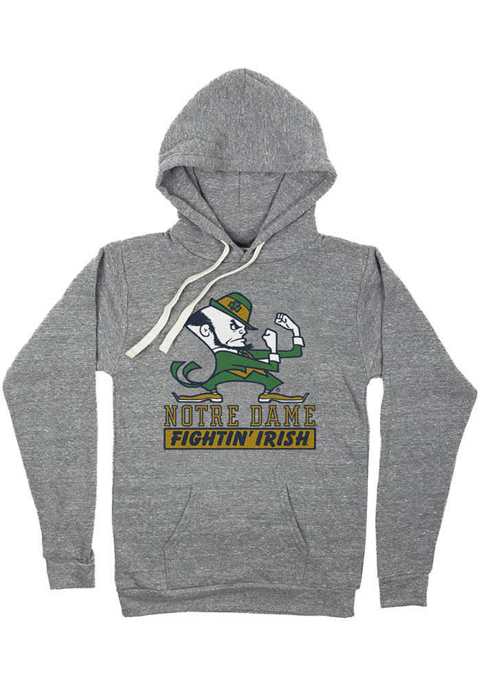 Homefield Notre Dame Fighting Irish Mens GREY Retro Fighting Irish Long ...