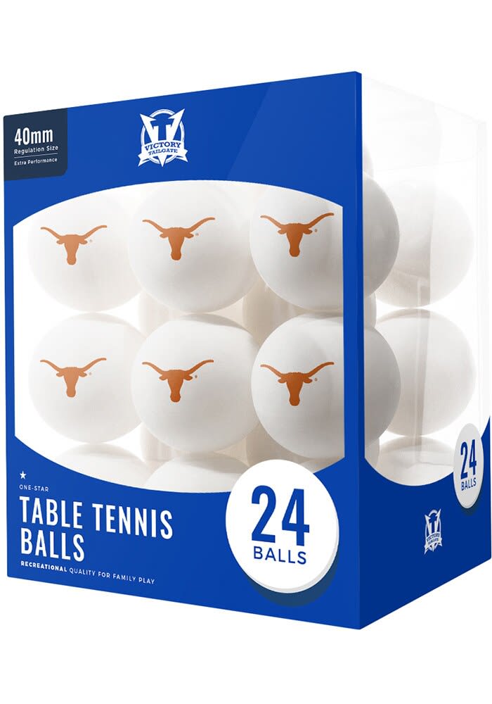Texas Longhorns White 24 Count Balls Table Tennis - 1133034