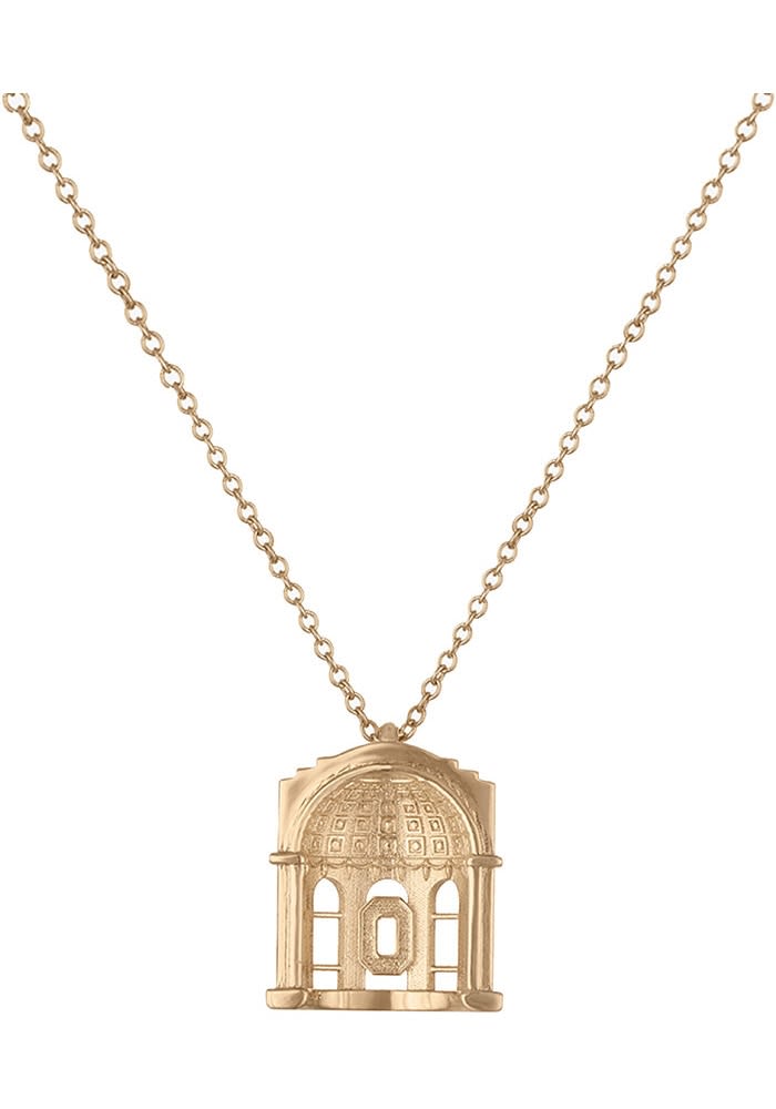 Ohio State Buckeyes Kyle Cavan GOLD Stadium Rotunda Womens Necklace ...