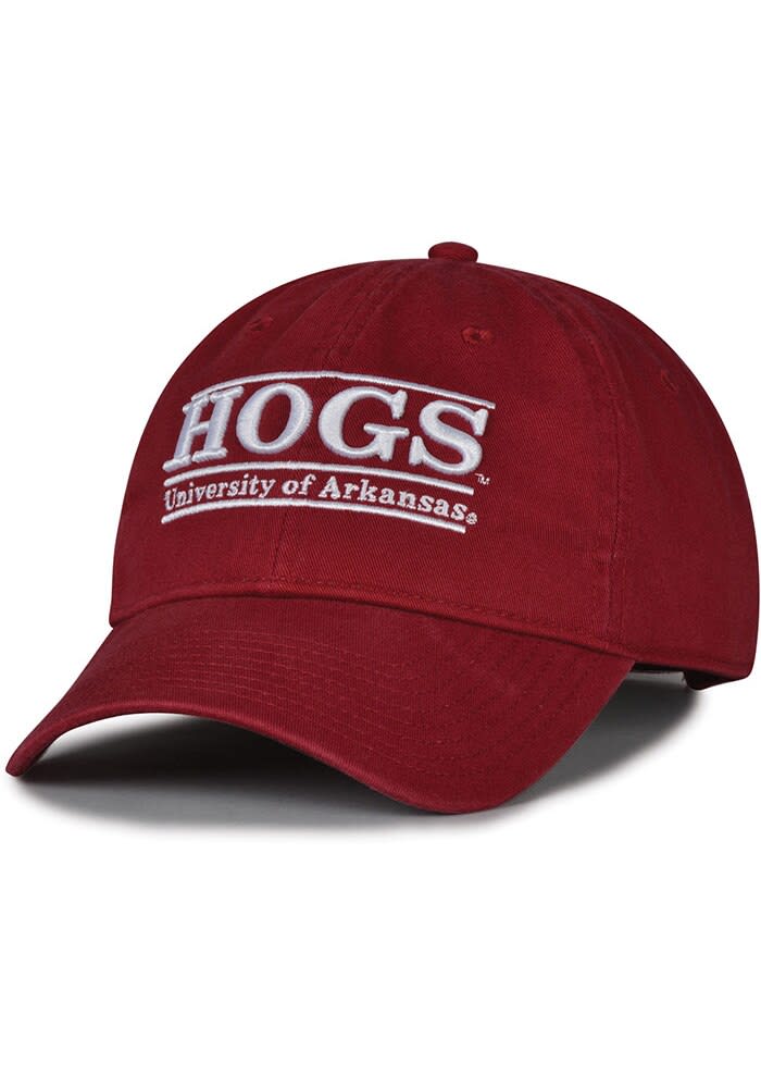 Arkansas Razorbacks CARDINAL Team Color Bar Adjustable Hat - 11480156