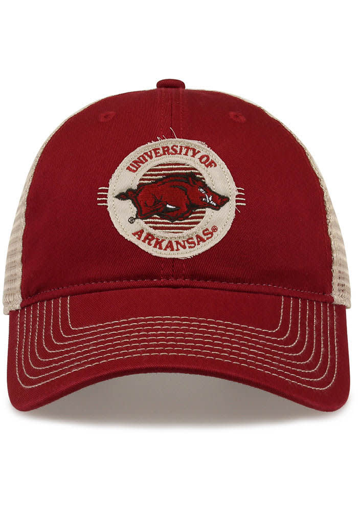 Arkansas Razorbacks CARDINAL Circle Trucker Adjustable Hat - 11480158