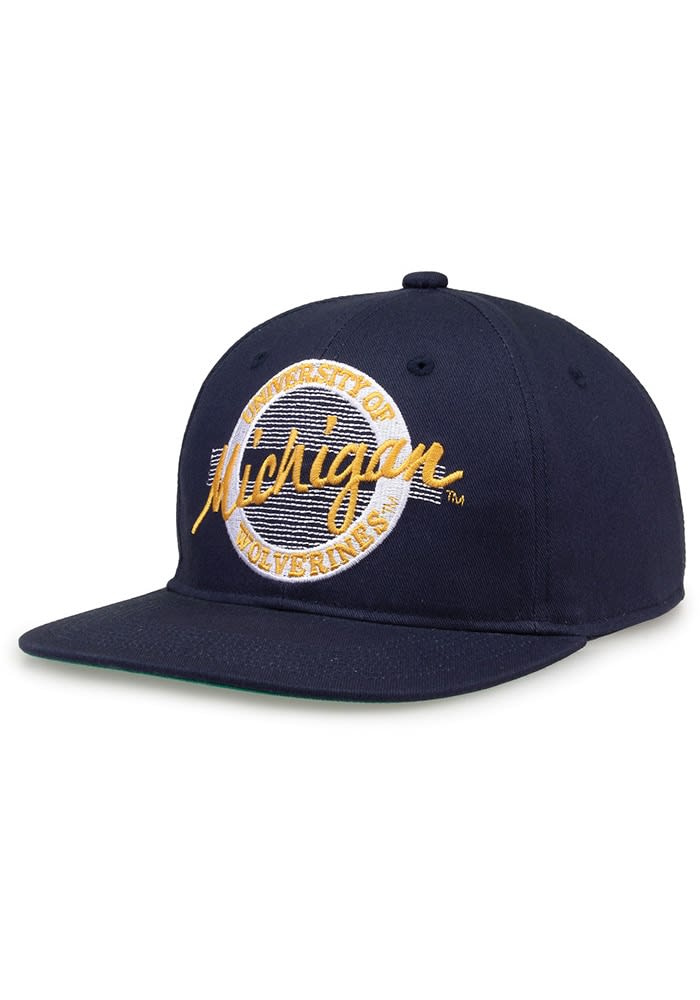 Michigan Wolverines BLUE Retro Circle TC Hat - 11480208