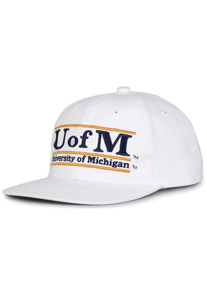 Michigan Wolverines White Retro Bar White Hat - 11480209