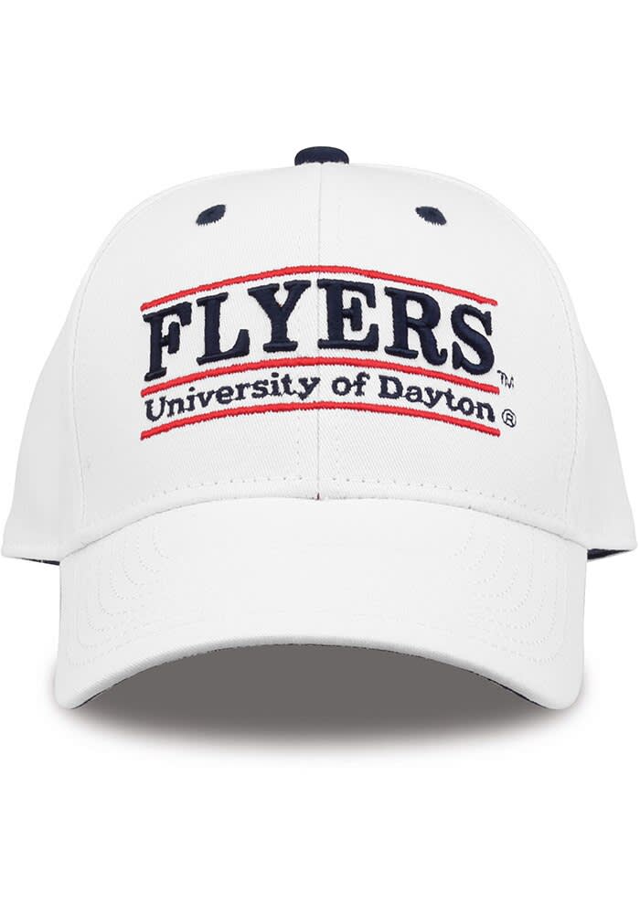 Dayton Flyers White Retro Bar Nickname Adjustable Hat - 11480427