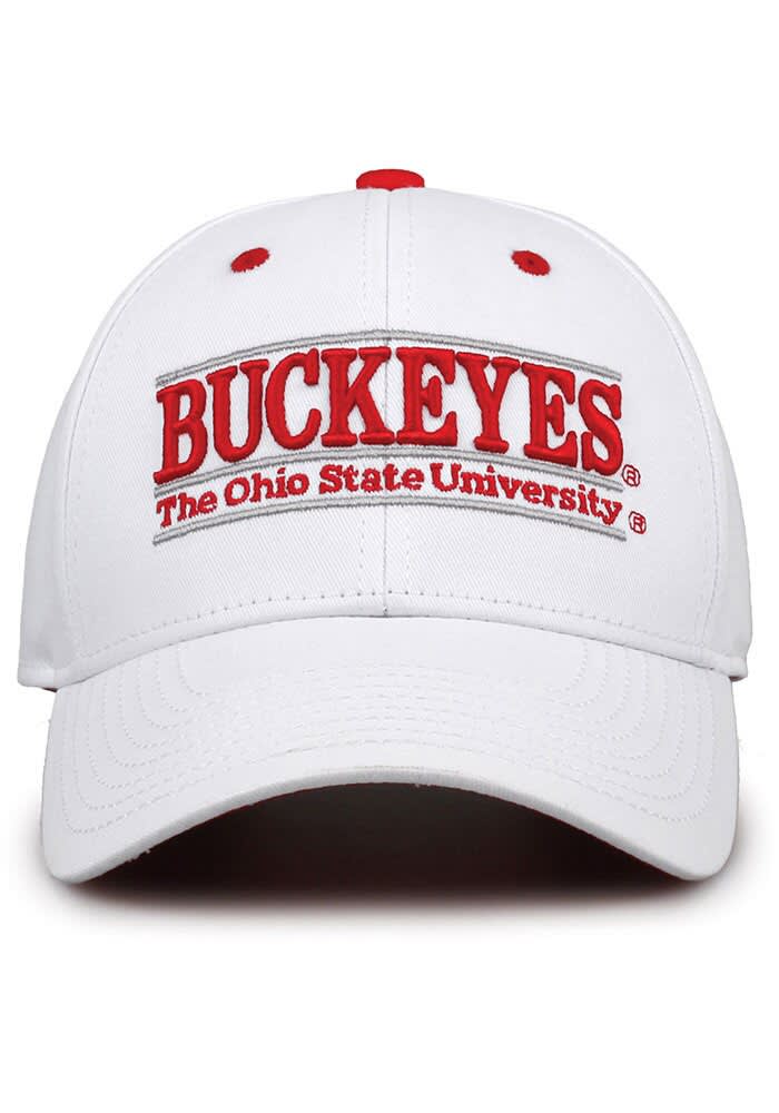 Ohio State Buckeyes White Retro Bar Nickname Adjustable Hat - 11480434