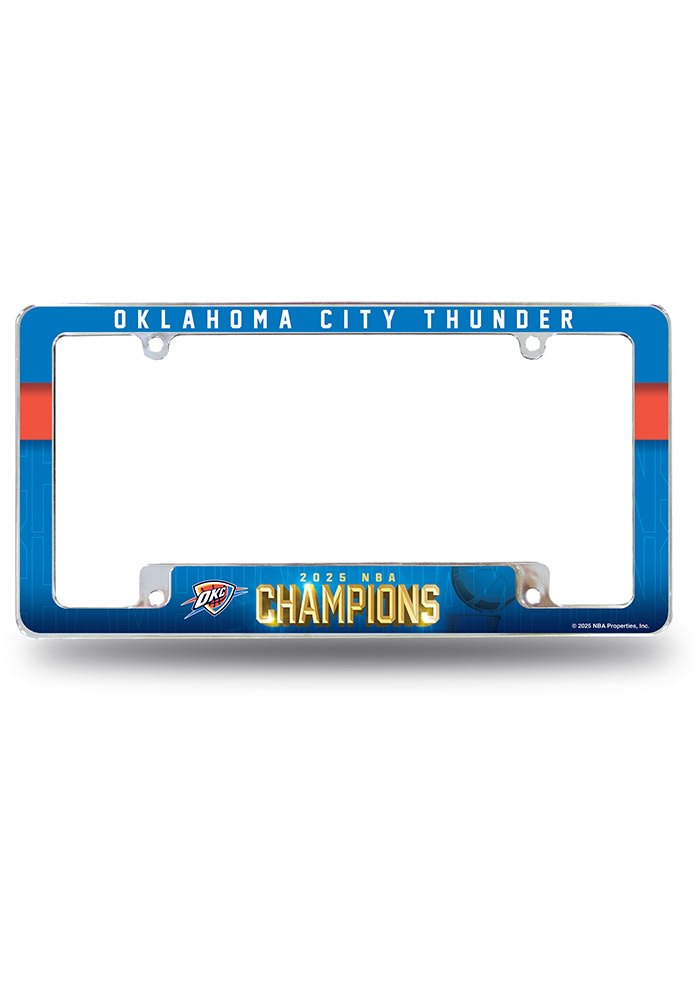 Oklahoma City Thunder License Plate Frame - Oklahoma City Thunder NAVY ...