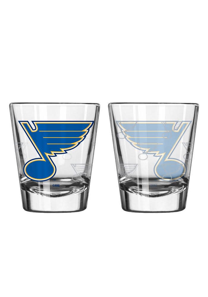 St Louis Blues BLUE 2oz Logo Shot Glass - 1016986