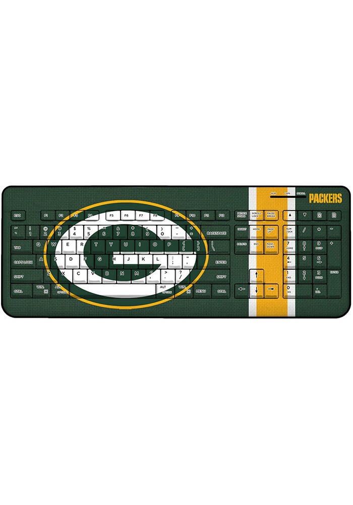 Green Bay Packers BLACK Stripe Wireless Keyboard - 11674403
