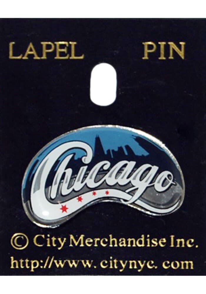 Chicago BLUE Chicago Bean Souvenir Pin - 11690227