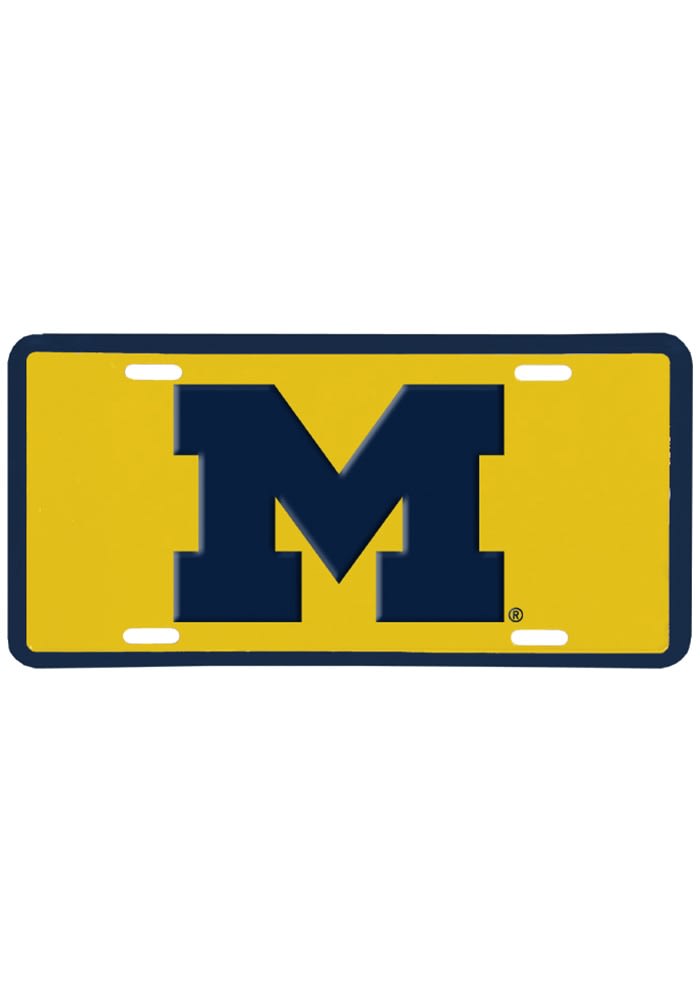 Michigan Wolverines License Plate- Michigan Wolverines Team Color ...