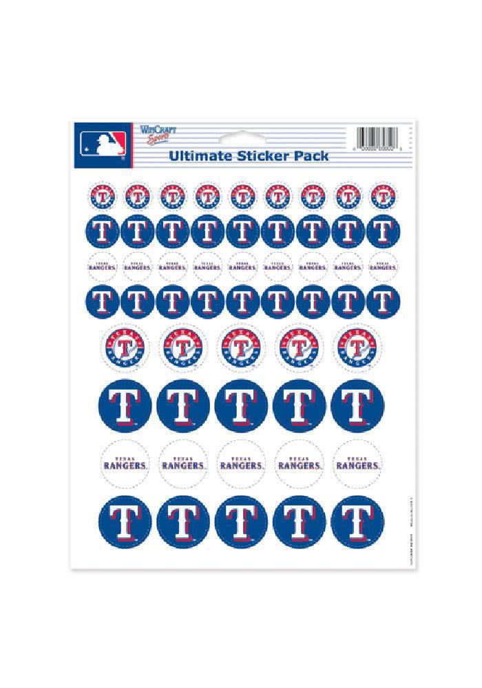 Texas Rangers Souvenir | Texas Rangers Stickers 8.5x11