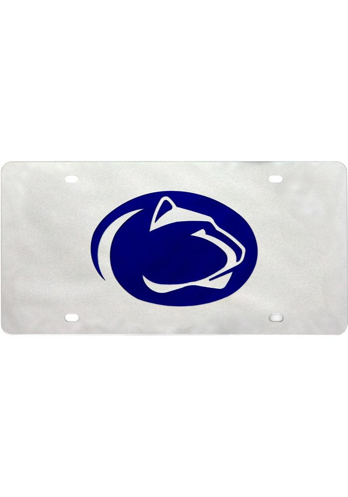 Penn State Nittany Lions License Plate- Penn State Nittany Lions SILVER ...