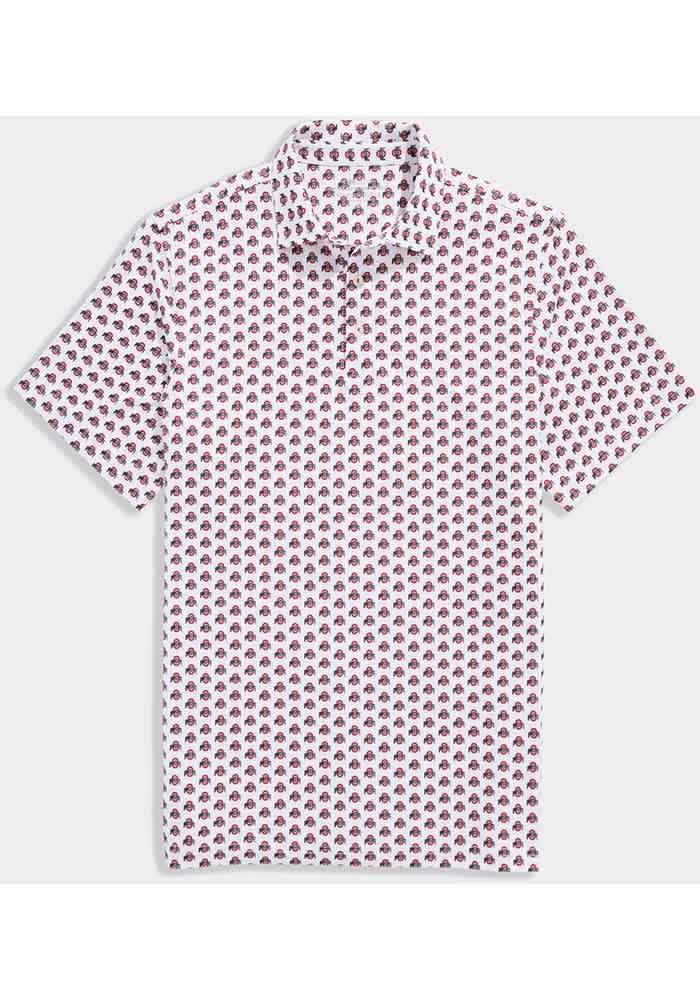 Vineyard Vines Ohio State Buckeyes Mens White Sankaty Short Sleeve ...