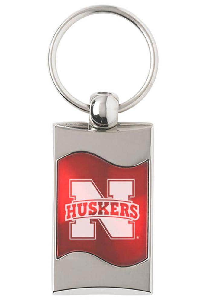Nebraska Cornhuskers Red Red Wave Keychain - 4014190