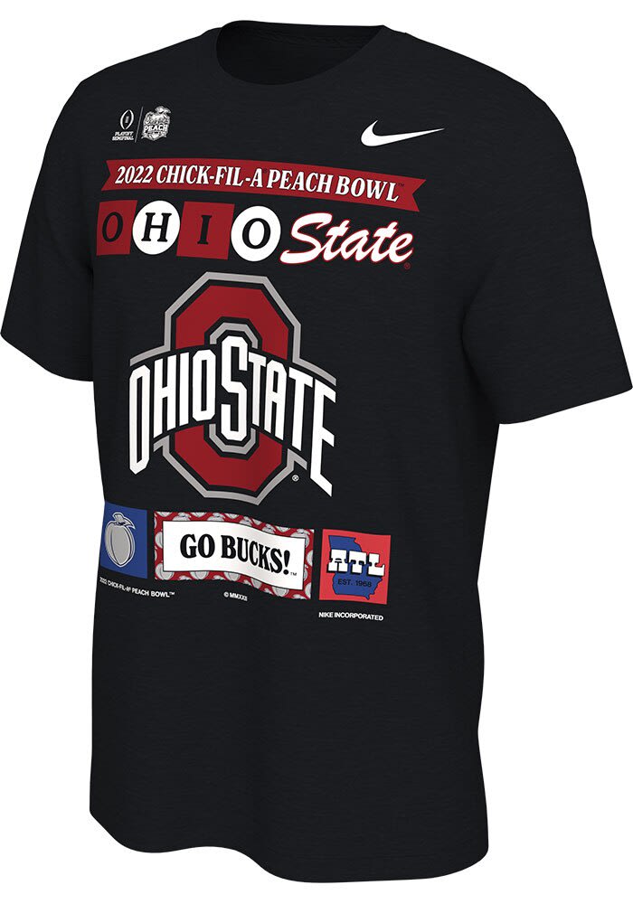 Nike Ohio State Buckeyes BLACK 2022 College Football Playoff Bound ...