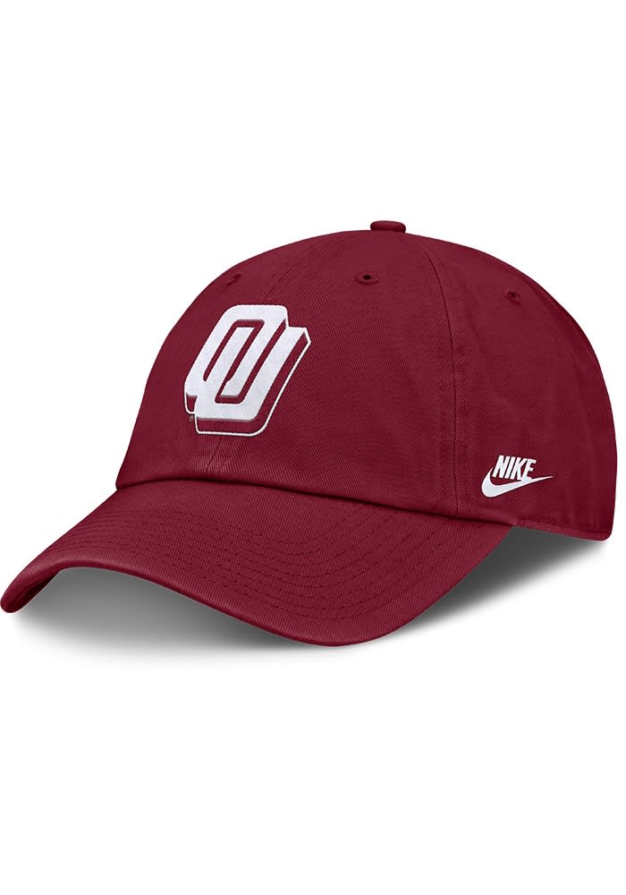 Nike Oklahoma Sooners CRIMSON NIKE CLUB UNSTRUCTURED ADJUSTABLE CAP ...