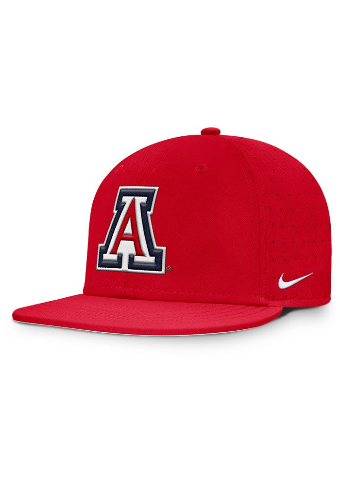 Arizona Wildcats Mens Dugout True Aero Bill Red Nike Fitted Hat - 125103703