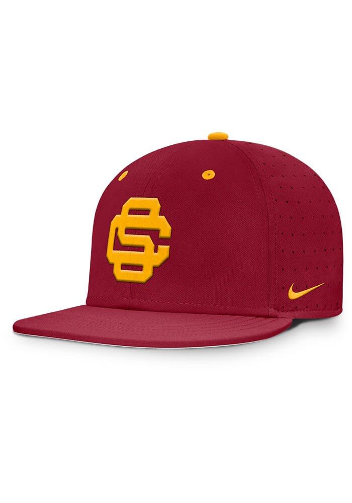 USC Trojans Nike CRIMSON Dugout True Aero Bill Fitted Hat - 125103727