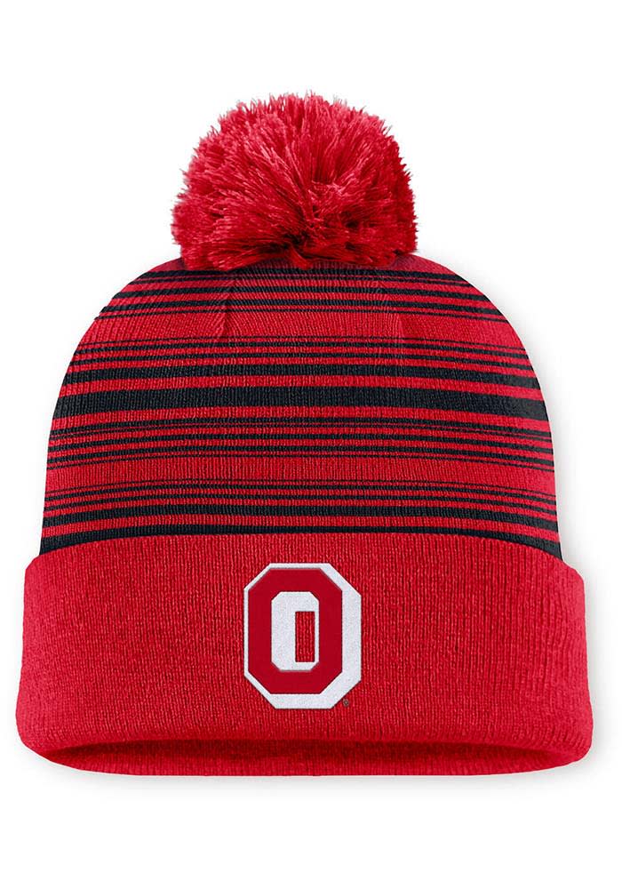 Ohio State Buckeyes Nike Red Peak Cuffed Beanie Mens Knit Hat - 125106551