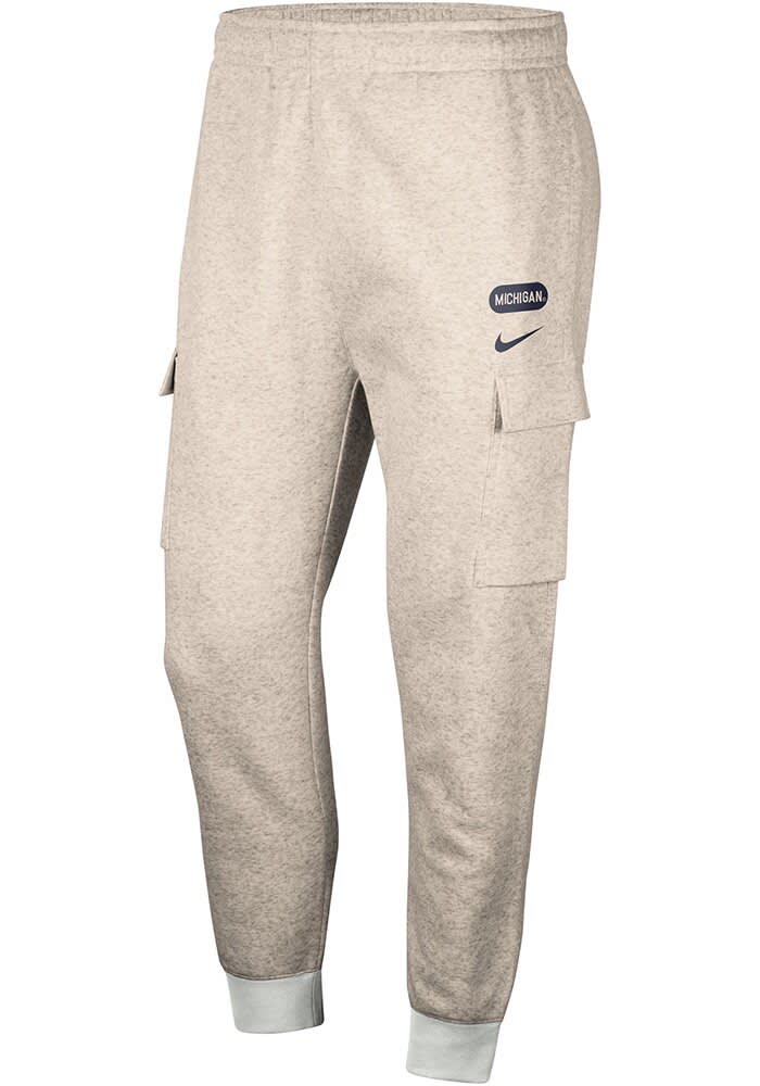 Michigan Wolverines Mens Nike White Club Sweatpants - 125500663