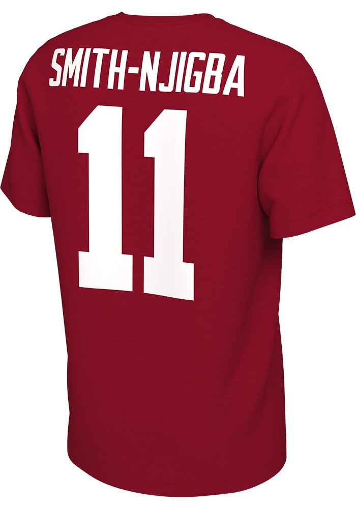 Jaxon Smith-Njigba Ohio State Buckeyes Red Name and Number Football ...