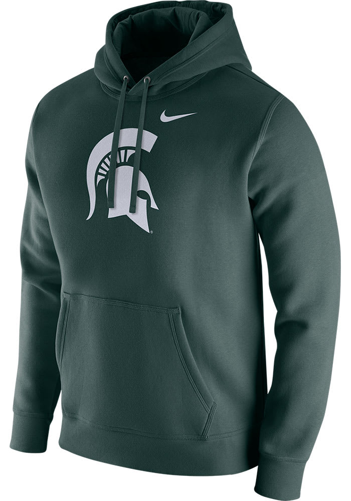 Nike Michigan State Spartans Mens Club Design Hoodie - GREEN