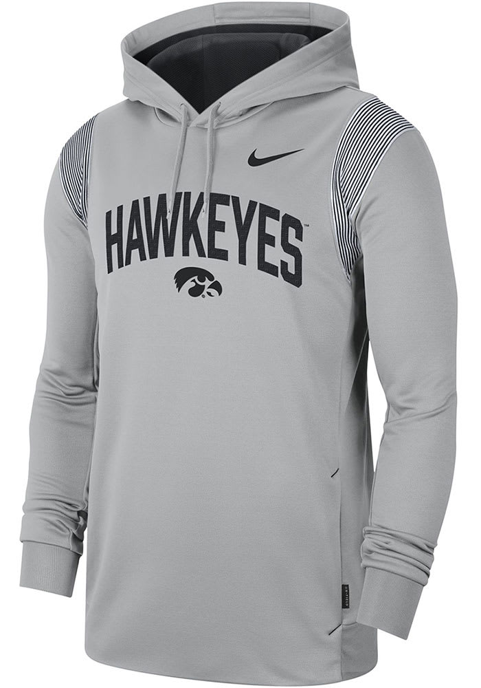 Iowa Hawkeyes Mens Nike GREY Team Issue Therma Hood - 12558863