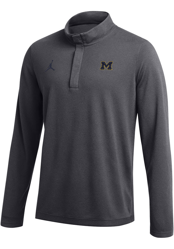 Nike Michigan Wolverines Mens Jordan Practice Pullover - GREY