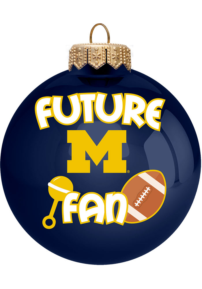 Michigan Wolverines YELLOW Future Fan Ornament - 12900026