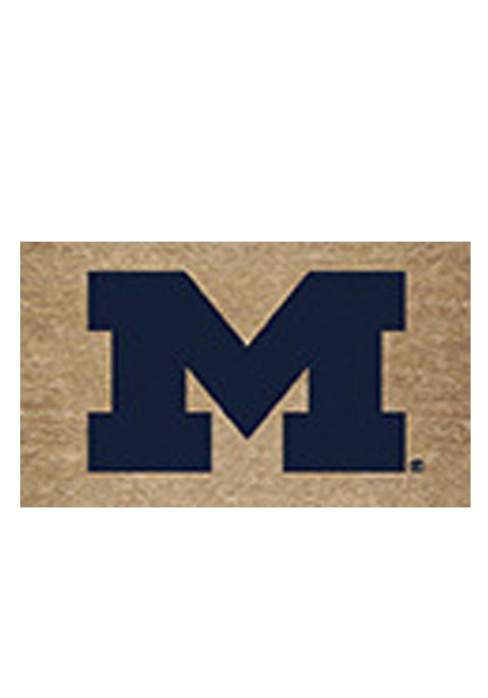 Michigan Wolverines Logo Design Door Mat - NA