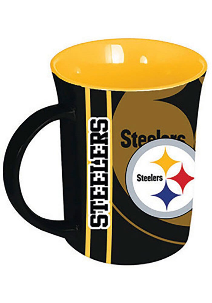 Pittsburgh Steelers BLACK 15oz Reflective Ceramic Mug - 12980923