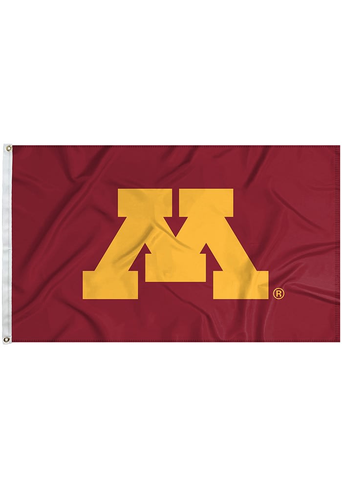 Minnesota Golden Gophers MAROON 3x5 Grommet Applique Flag - 130168723