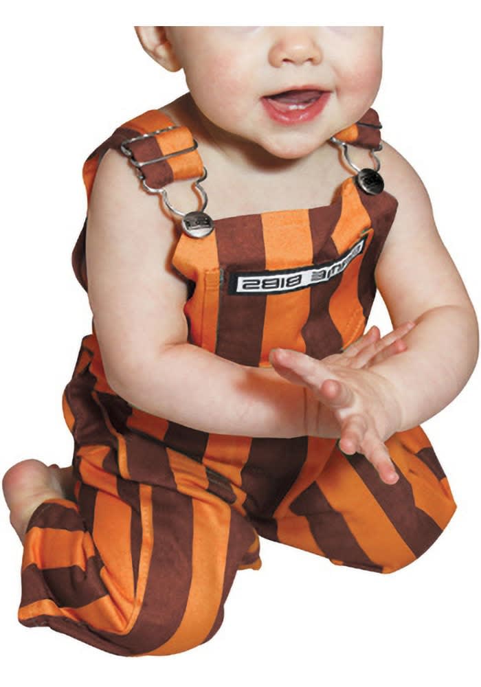 Maroon Baby MAROON Striped Bib Overalls - 1303944