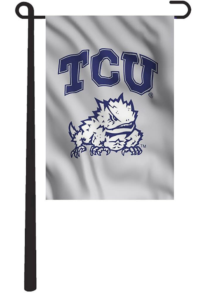 TCU Horned Frogs GREY 12.5x18 Grey Garden Flag - 1421315