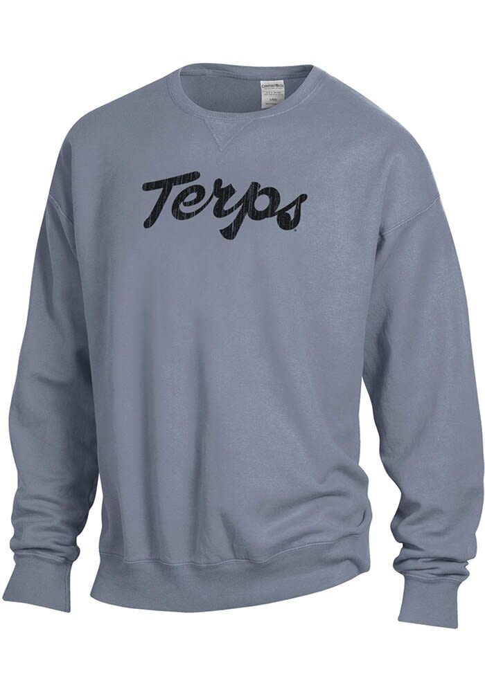 Maryland Terrapins Mens ComfortWash Crew Sweatshirt - GREY